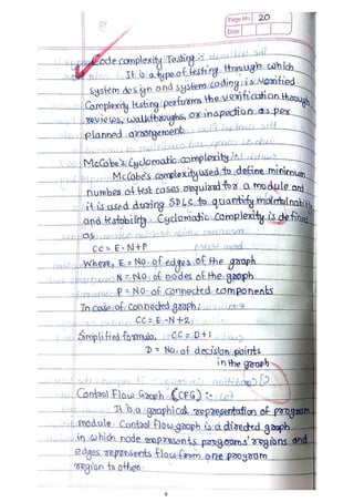 Software Testing NOTES - Unit 2.pdf