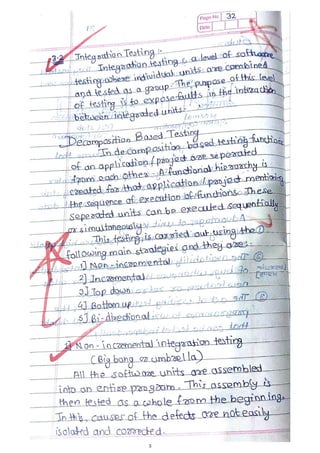 Software Testing NOTES - Unit 3.pdf