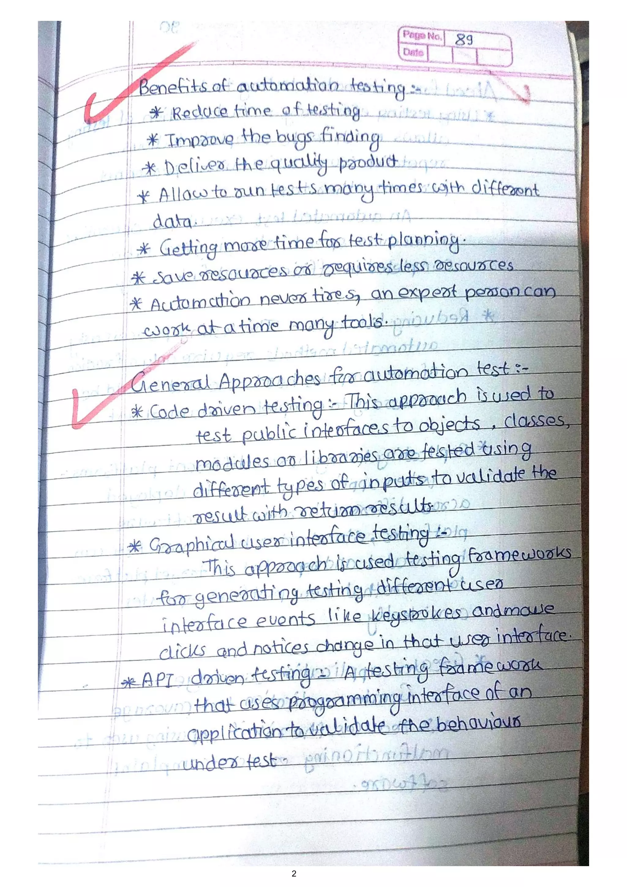 Software Testing NOTES - Unit 6.pdf | Technology & Computing