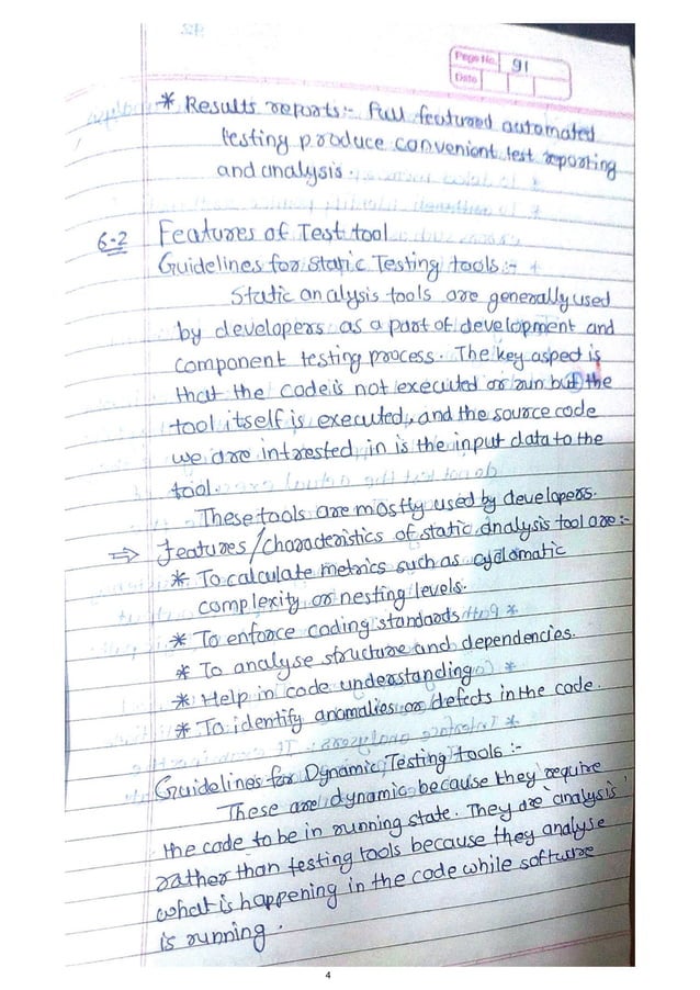 Software Testing Notes Unit 6pdf Technology And Computing 7056
