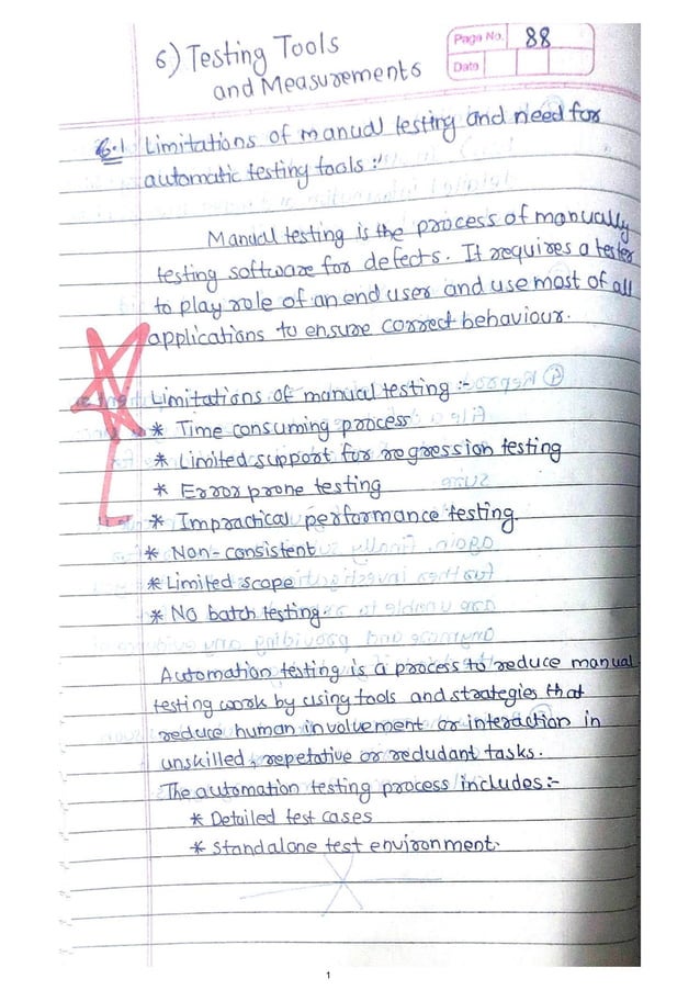 Software Testing Notes Unit 6 Pdf