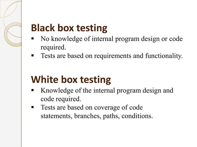 Software testing ppt | PPTX