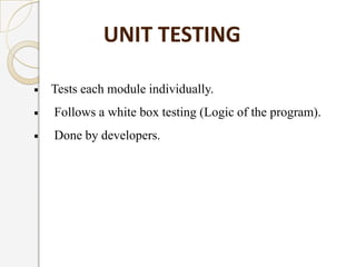 Software testing ppt | PPTX