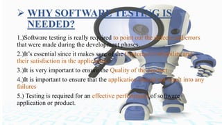 Software testing ppt | PPTX