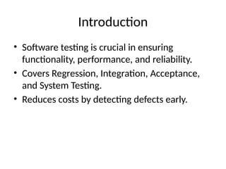Software Testing types: Regression and other types of testing.pptx