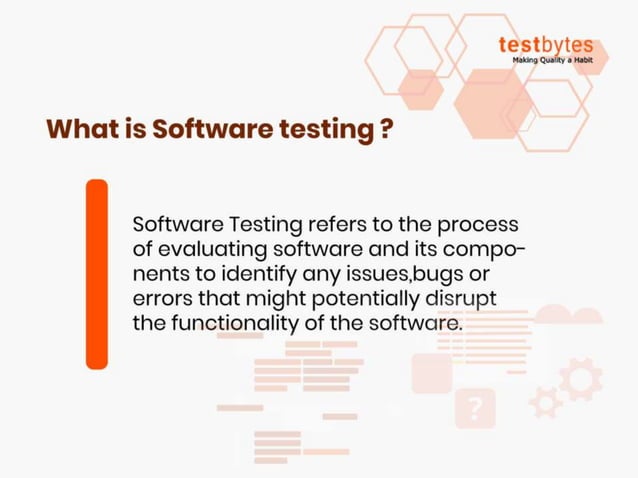 Software Testing Process Testbytes Ppt