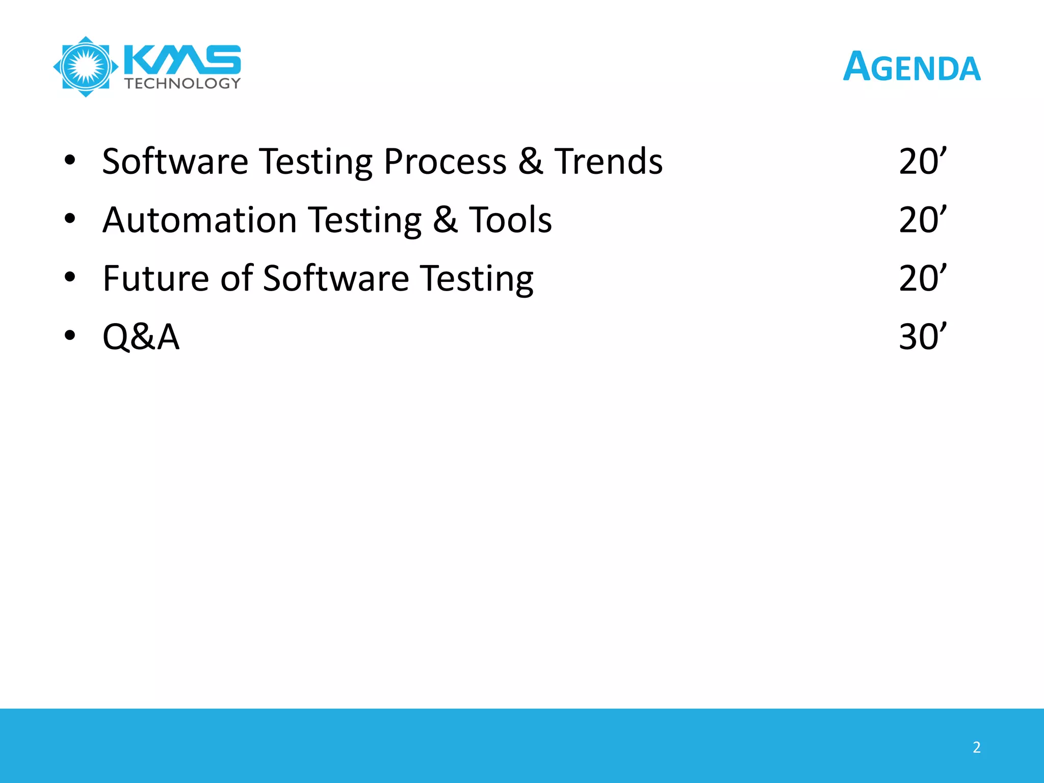 Software Testing Process And Trend Pdf Computer Software And