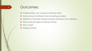 Introduction to software testing | PPT | Free Download