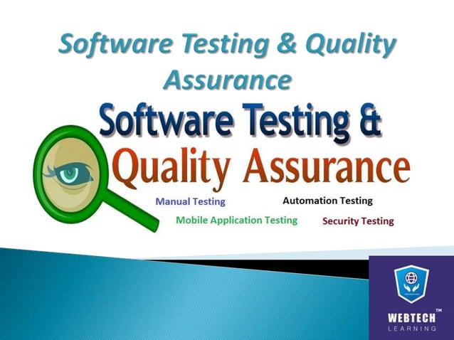 Software testing & Quality Assurance | PPTX | Operating Systems ...