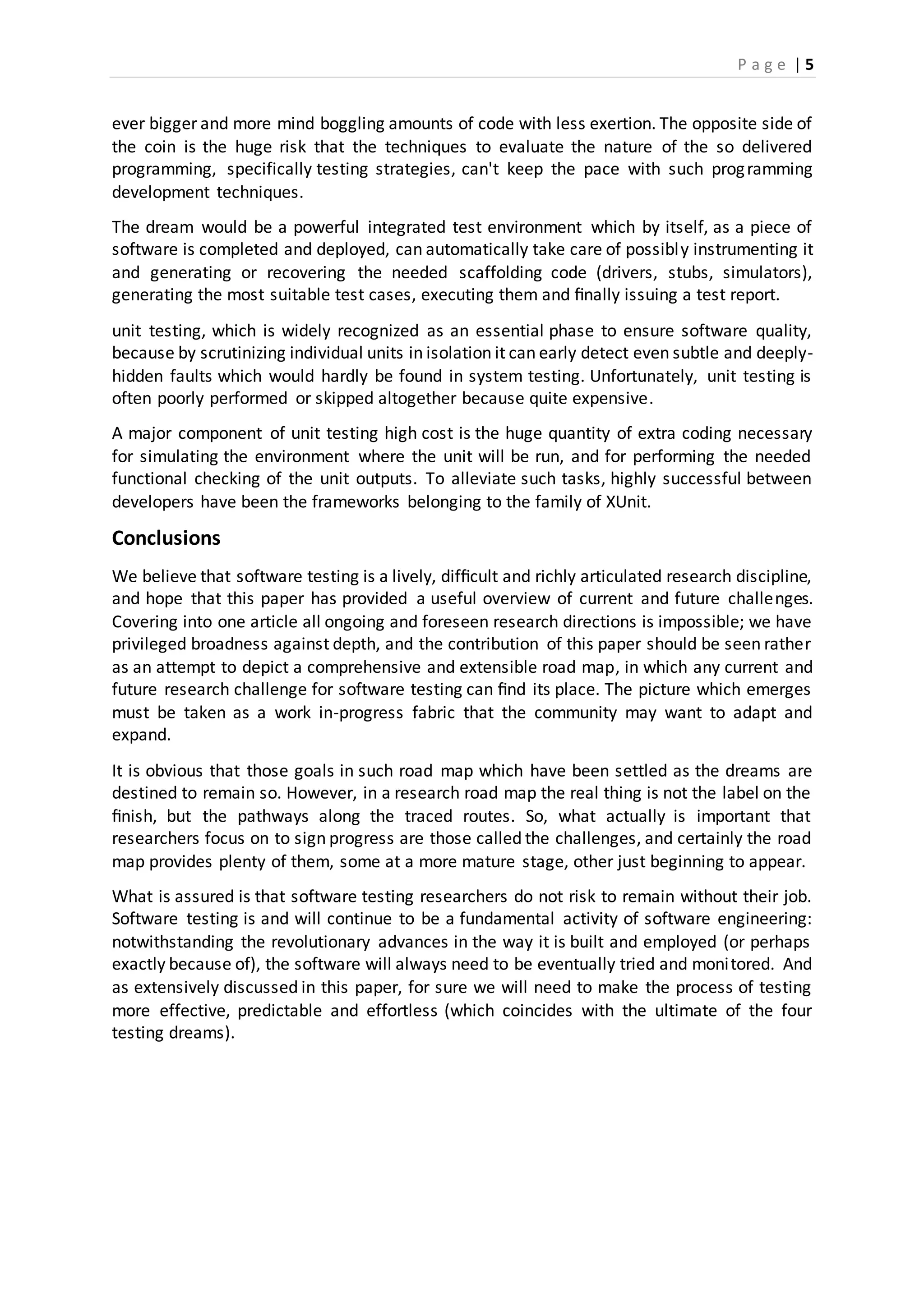 Software Testing | DOCX | Computer Software and Applications | Computing