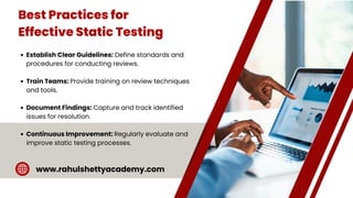 Software Testing Static Testing Techniques | PPT