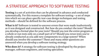 Software testing strategies | PPTX