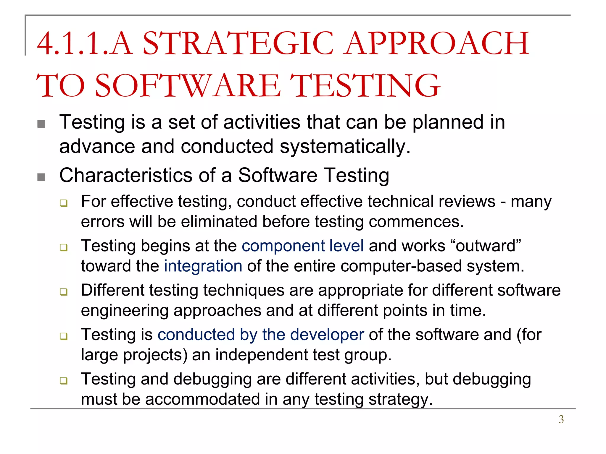 Software Testing Strategy Unit4 Pptx