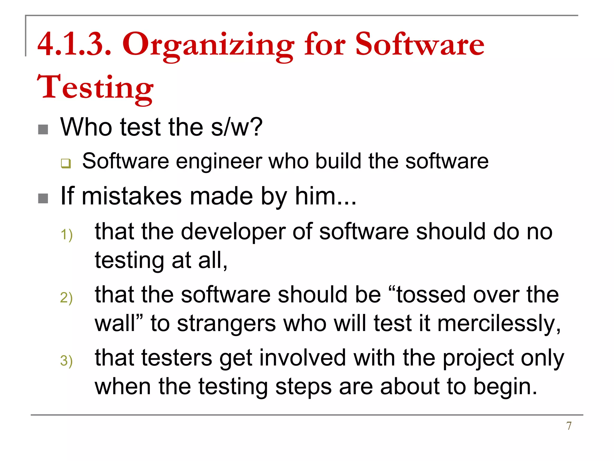Software Testing Strategy Unit4 Pptx