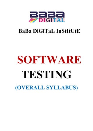 SOFTWARE TESTING | PDF