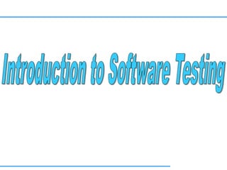 SOFTWARE TESTING | PPT