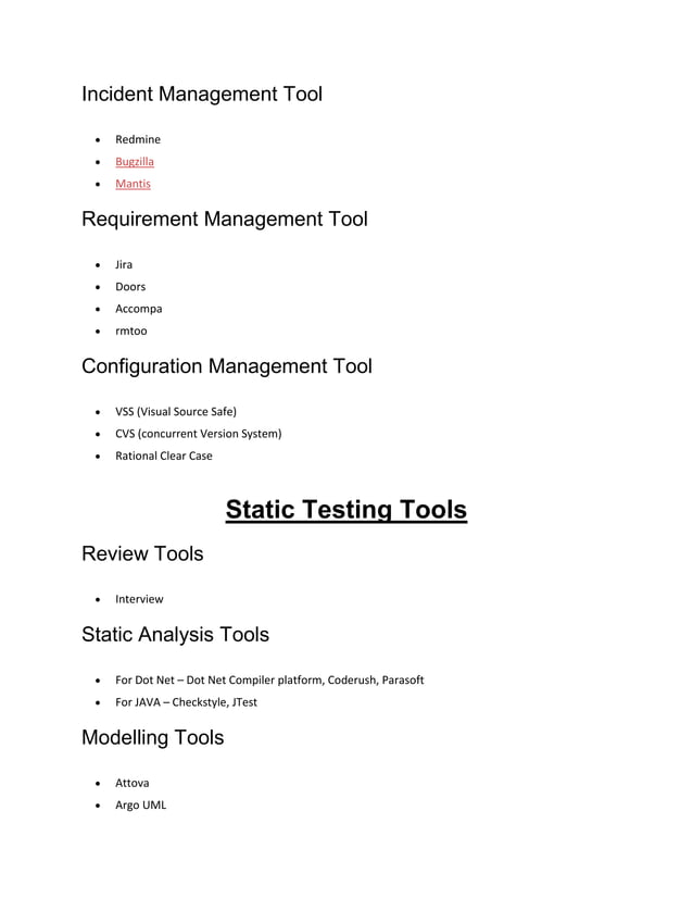 Software Testing Tools Pdf Computer Software And Applications Computing