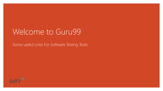 Software testing tools | PPT