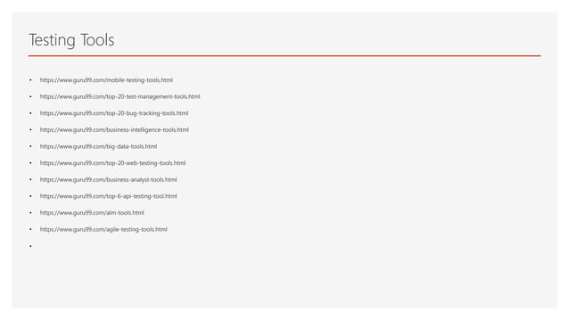 Software testing tools | PPT