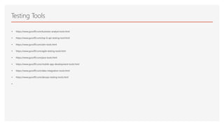 Software testing tools | PPT