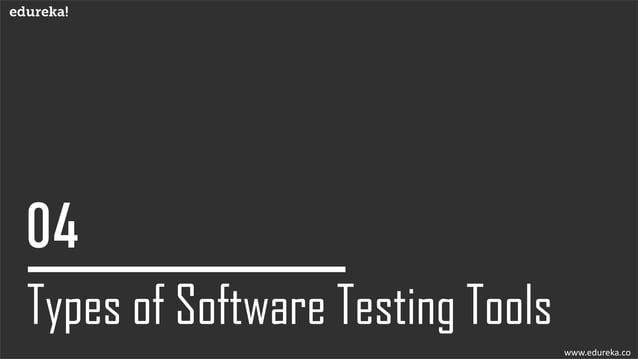 Software Testing Tools Edureka Pdf Shareware And Freeware Computer Software And Applications