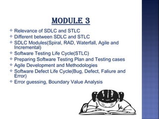 Software testing training in chandigarh | PPT