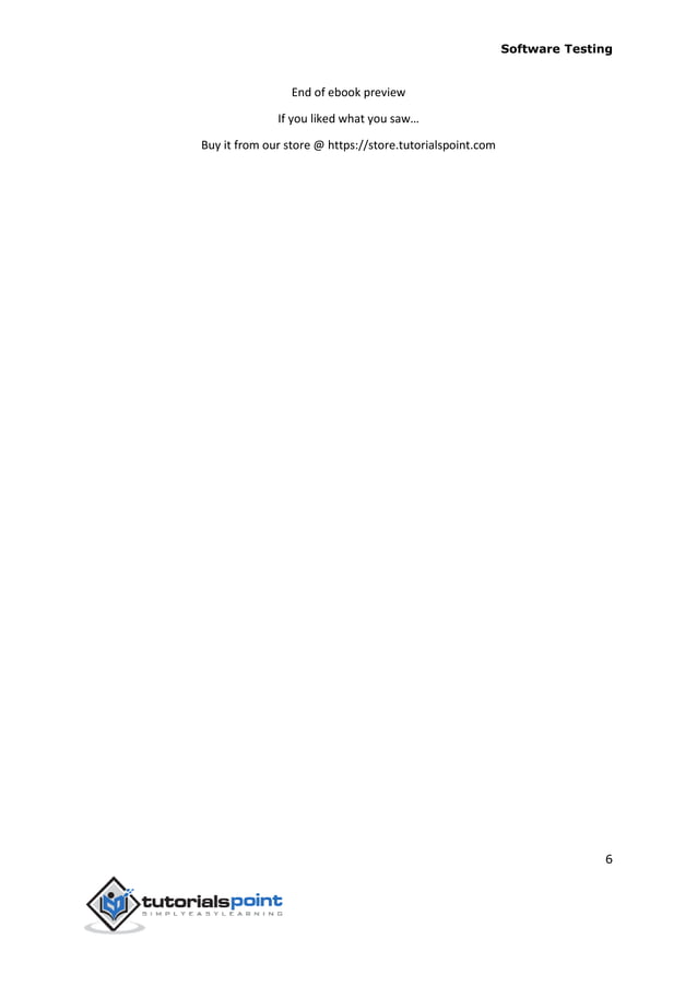 Software Testing Tutorial Pdf