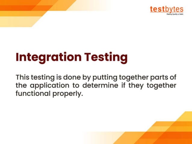 Software Testing Tutorial For Beginners | Testbytes | PPT
