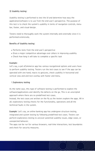 Software Testing Types Comprehensive Guide | PDF | Operating Systems ...