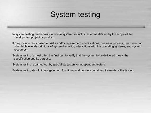 Software Test Life Cycle Pps 4013