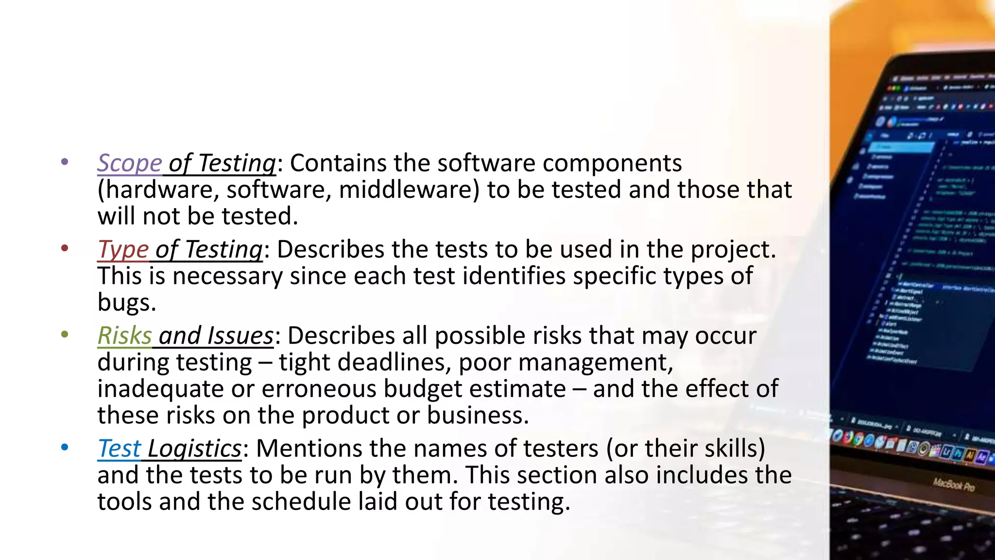 Software Test Planning Pptx