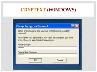 List of Software tools for encryption | PPTX