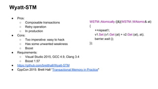 Software transactional memory. pure functional approach | PPT