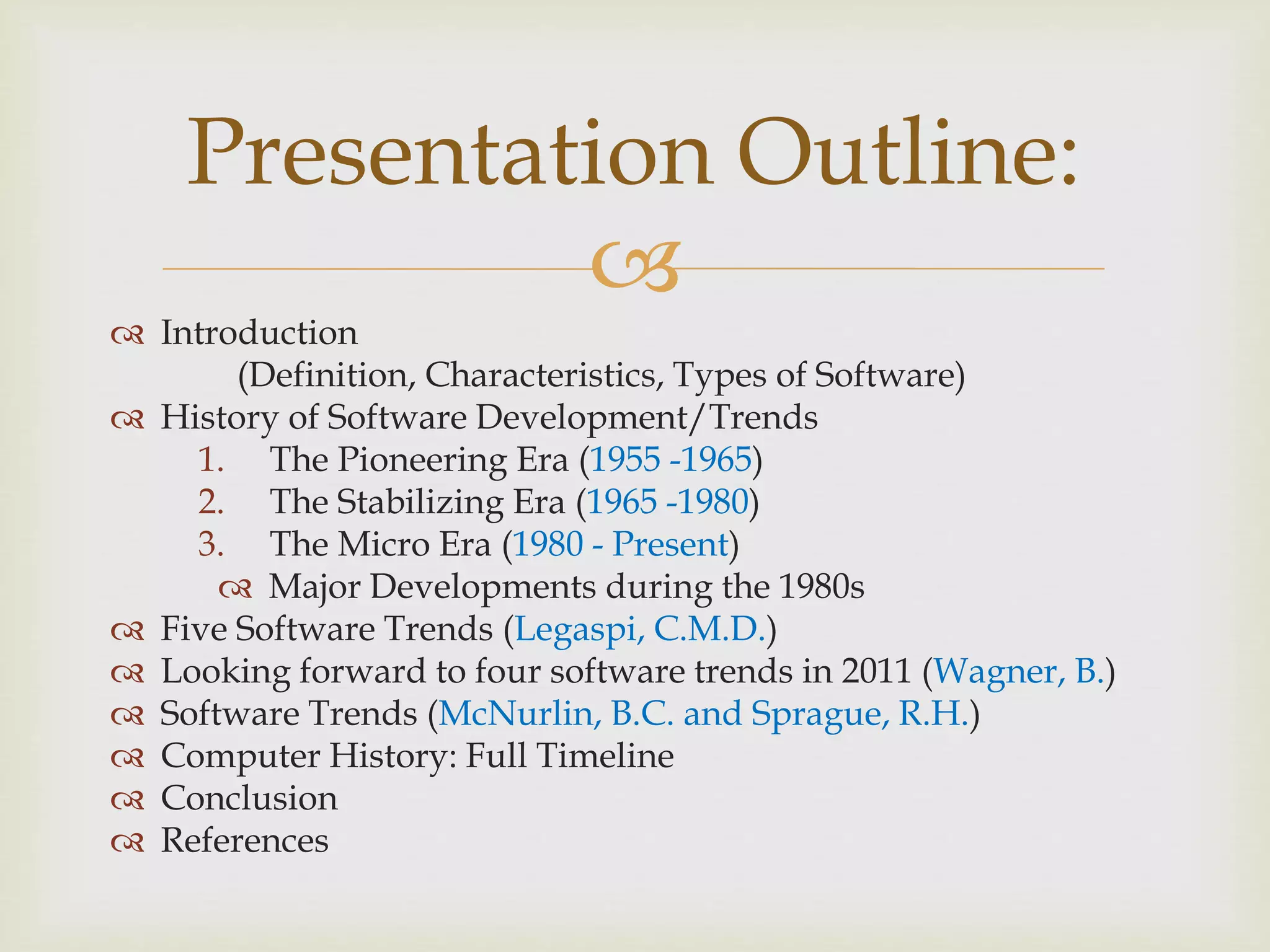 Software Trends: Past, Present and Future | PPTX