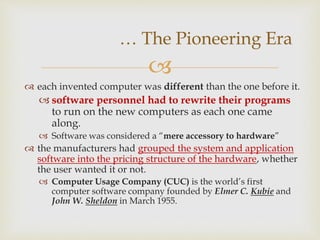 Software Trends: Past, Present and Future | PPTX