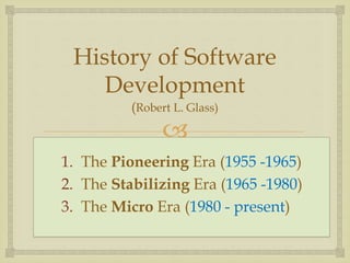 Software Trends: Past, Present and Future | PPTX