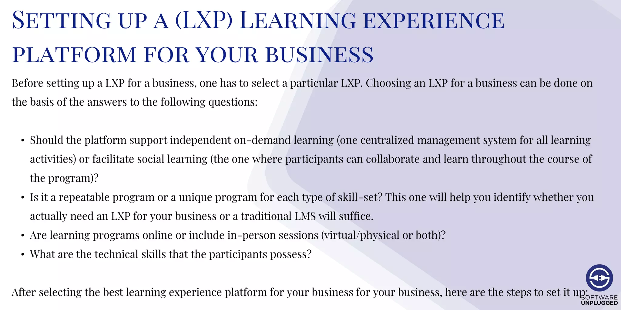 What is an (LXP) Learning Experience Platform | PPTX