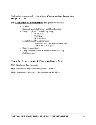 Software Used In Formulation Design Process- Minor Project [Bachelor].pdf