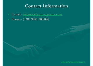 Software ventures presentation | PPT