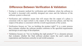 Software Verification and Validation Processes | PPTX