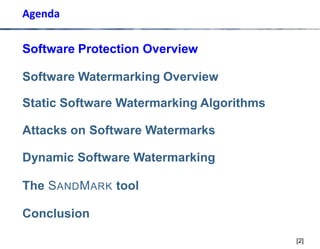 Watermarking in Source Code: Applications and Security Challenges | PPTX