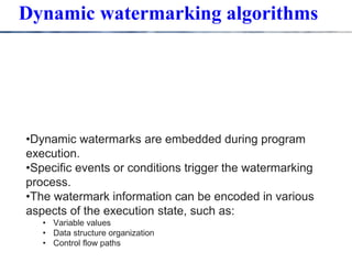 Watermarking in Source Code: Applications and Security Challenges | PPTX | Programming Languages ...
