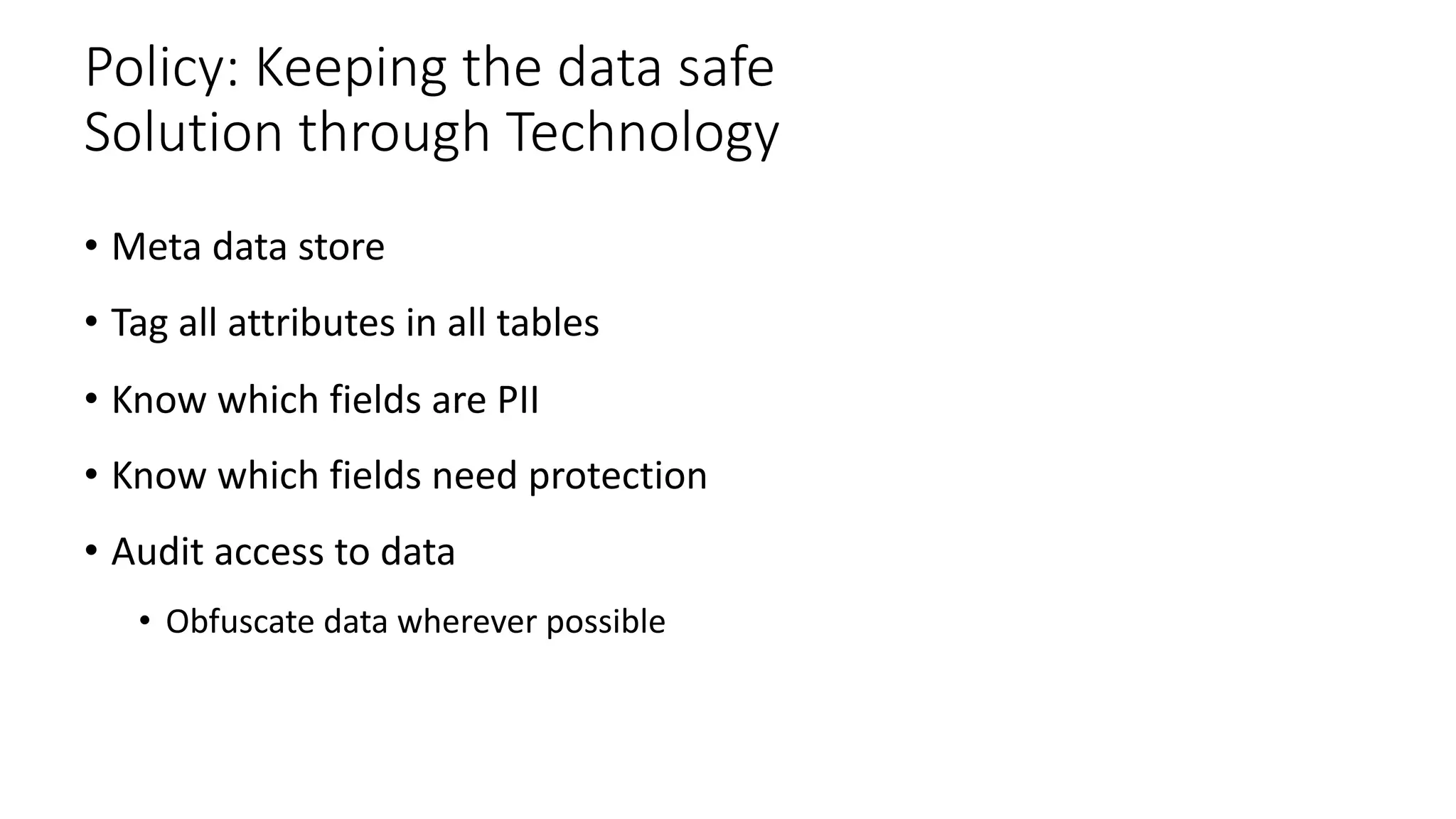 Responsible Data Use in AI - core tech pillars | PDF