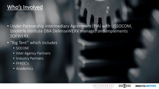 SOCOM is growing SOFWERX | PDF | Business and Finance