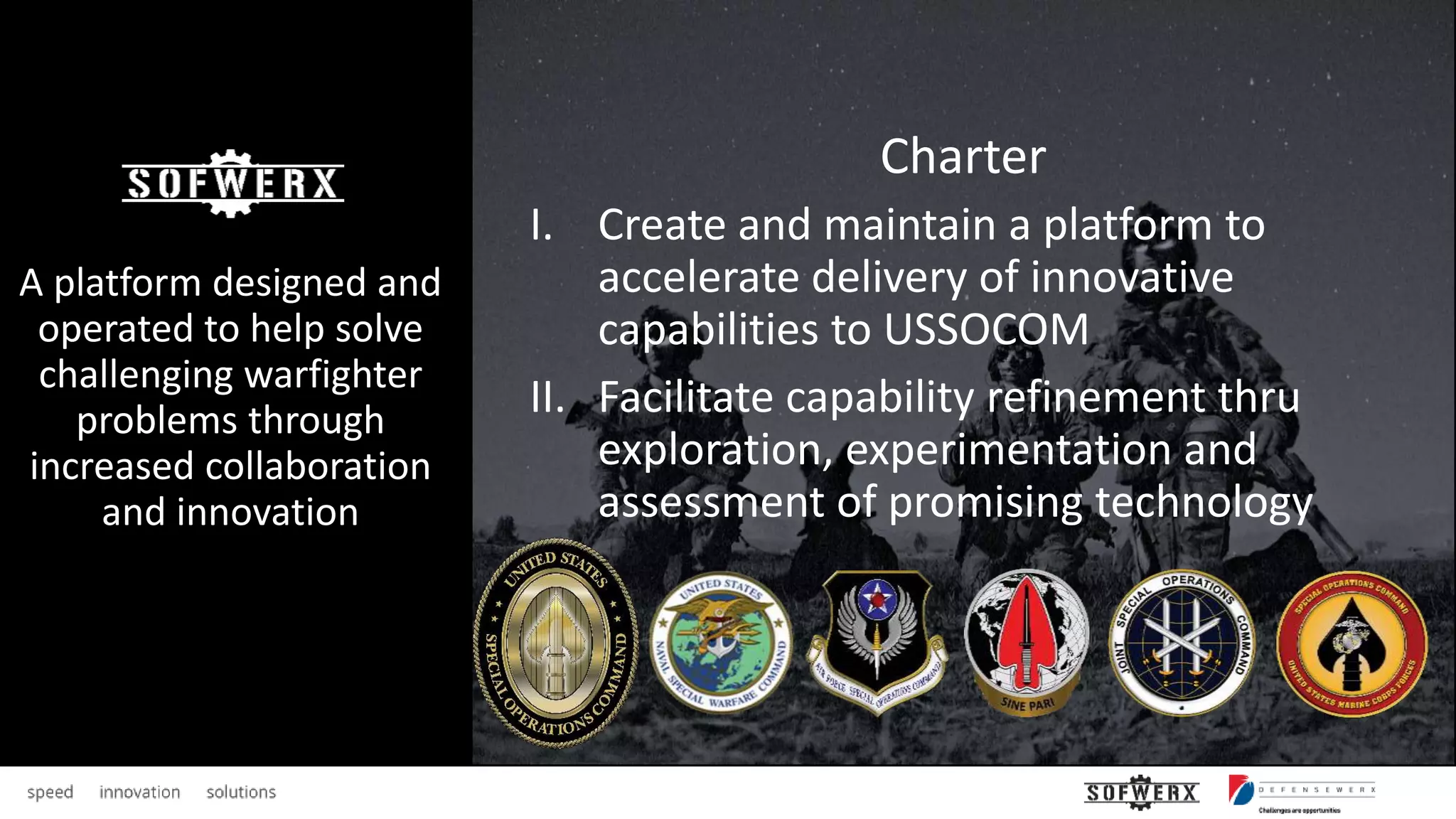 Sofwerx Executive Brief | PPT