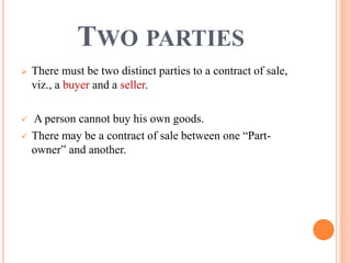 Sale of Goods Act, 1930 under the subject business laws | PPTX