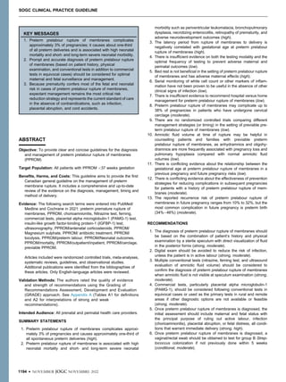 [SOGC] 2022 PPROM cpg430 .pdf | Pregnancy | Reproductive Health