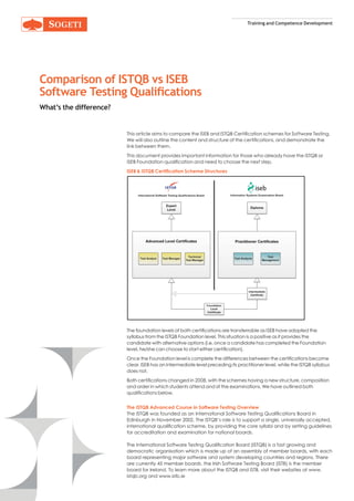 ISTQB vs ISEB Certification | PDF