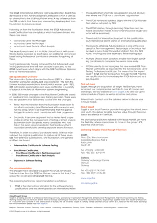 ISTQB vs ISEB Certification | PDF