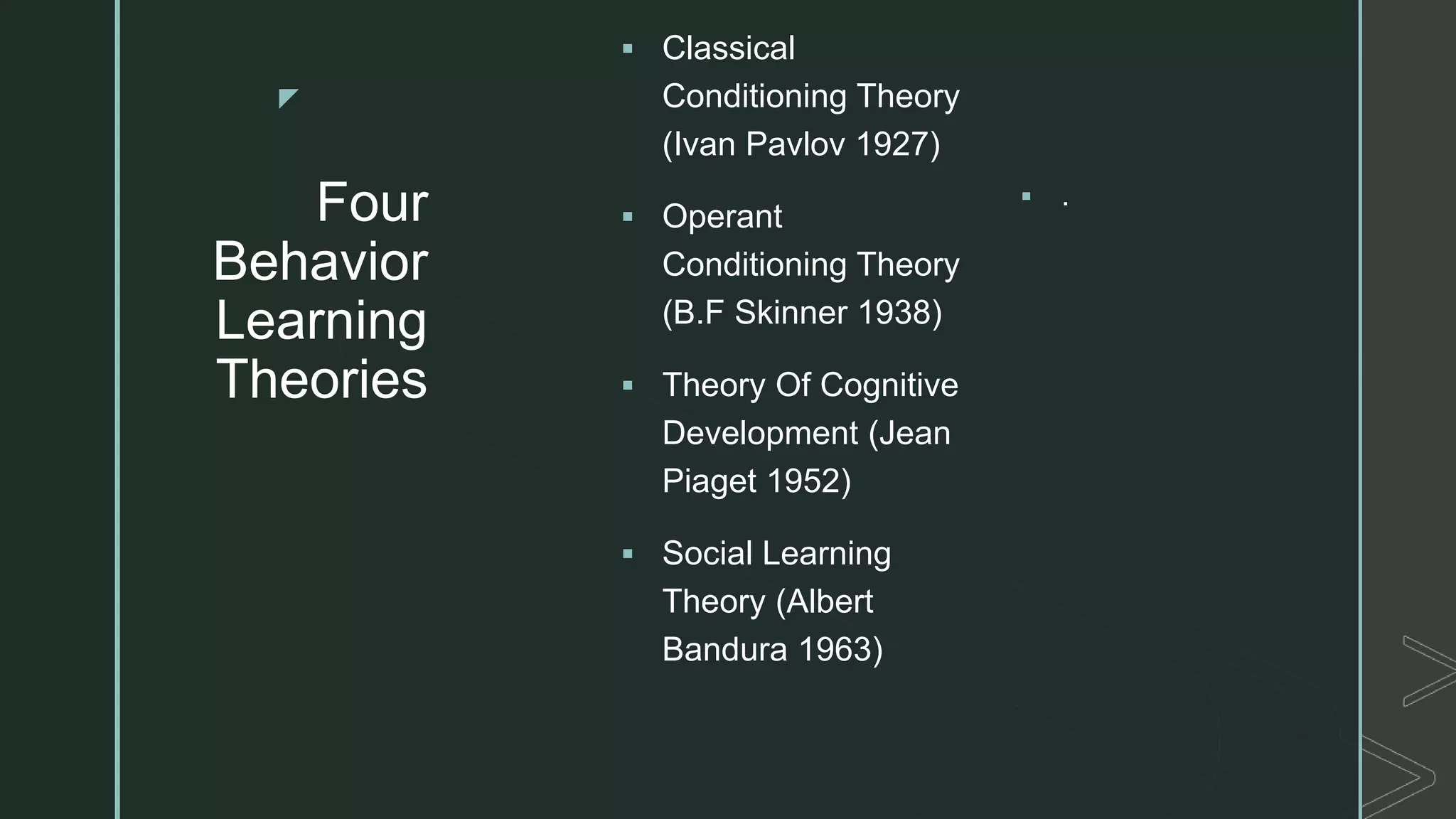 Behaviour learning theory quick and easy way of explaination | PPTX